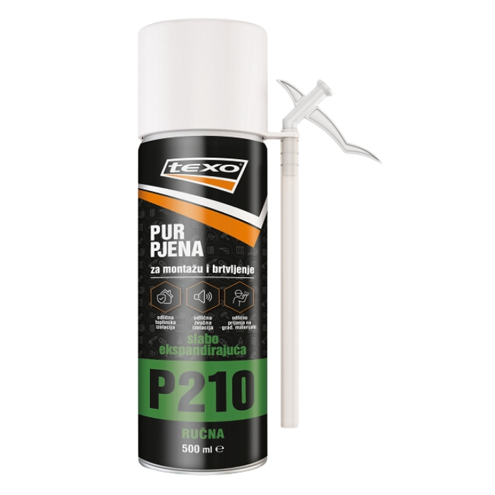 Pur pjena slabo ekspandirajuća ručna P210 500ml - Naručite na Zeka.ba